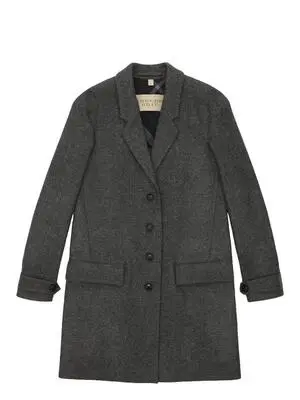 BURBERRY Burberry Single-Breasted Coat With Notched Lapel