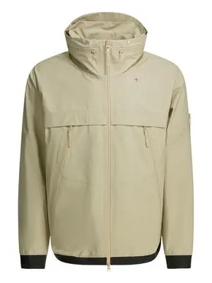 Stone Island Hooded Jacket - Nude