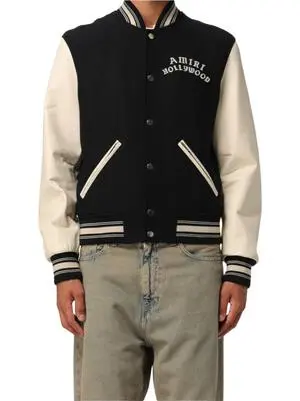 Amiri Long Sleeve Varsity Jacket - Black