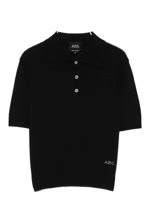 A.P.C. A.P.C. Short Sleeve Knitted Polo Shirt