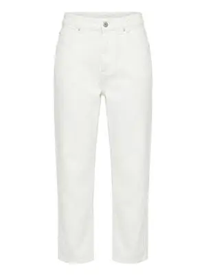 Brunello Cucinelli Logo-patch Flared Jeans - White