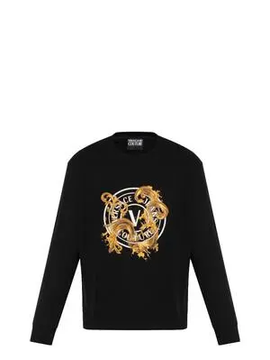 Versace Baroque Logo Sweatshirt - Black