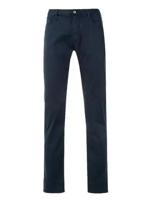 Emporio Armani Straight Leg Trousers - Black