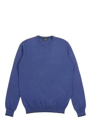 Emporio Armani Round Neck Patch Pullover - Blue