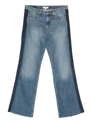 RE/DONE Frayed Hem Jeans - Blue