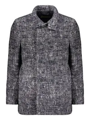 Herno Textured Double-breasted Coat - Blue