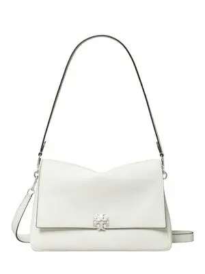 Tory Burch Charlie Flap Shoulder Bag - White
