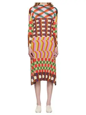 Issey Miyake Printed Pleated Dress - No