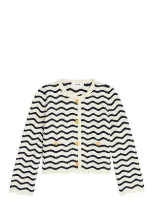 CELINE Celine Cropped Crochet Cardigan Jacket