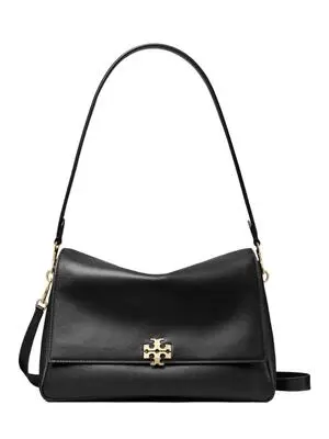 Tory Burch Charlie Logo Shoulder Bag - Black