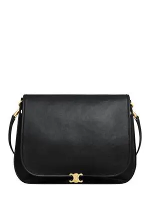CELINE Celine Soft Triomphe Besace In Supple Shiny Lambskin