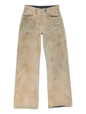Acne Studios Patchwork Wide-leg Jeans - Nude