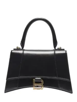 Balenciaga Hourglass Small Top Handle Bag - Black