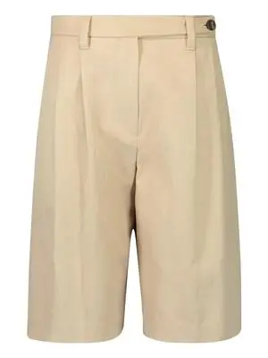Brunello Cucinelli Pleated Tailored Shorts - Nude