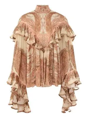 ZIMMERMANN Zimmermann Hypnotic Burnout Blouse