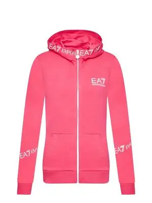 EA7 Hooded Zipper Hoodie - Pink
