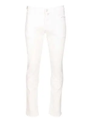 Jacob Cohen Slim Fit Jeans With Logo Patch - White