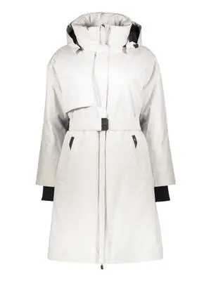 Herno Belted Hooded Coat - Ivory