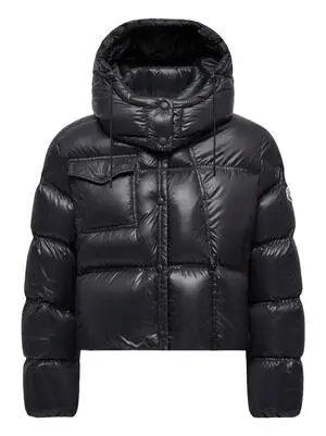 Moncler Quilted Hooded Down Jacket - Black