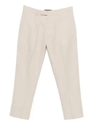 Zegna Tailored Trousers With Belt Loops - White
