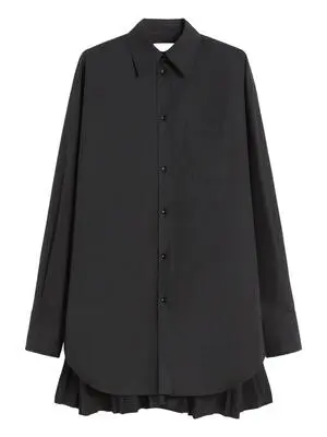 Sportmax Sportmax Nespola Long-Sleeved Shirt With Pleated Detail Black
