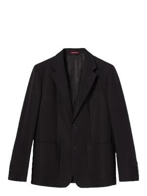 Gucci Single Breasted Cotton Canvas Jacket - Black