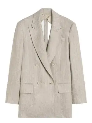 Max Mara Max Mara Double-Breasted Blazer Nude