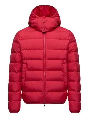 Moncler Montbrocq Hooded Short Down Jacket - Red