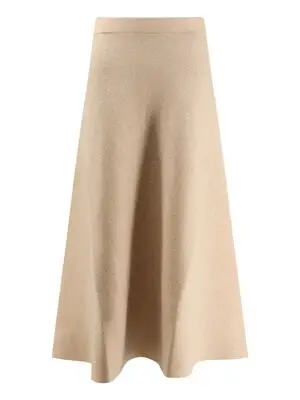 MAX MARA Max Mara Ribbed Flared Skirt