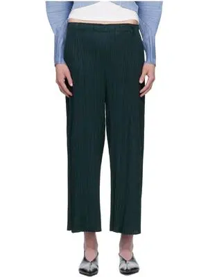 PLEATS PLEASE BY ISSEY MIYAKE Monthly Colors November Pleated Trousers - Green