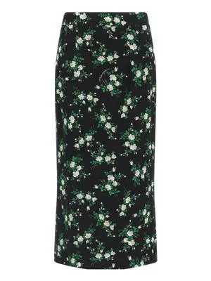 DOLCE & GABBANA Dolce & Gabbana Floral Printed Midi Skirt