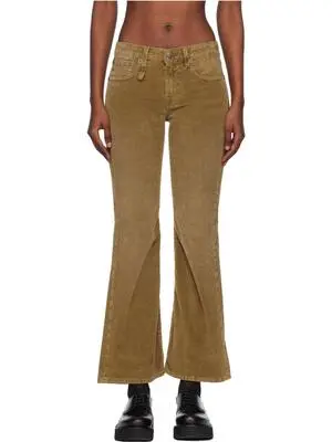 R13 Kick Flared Jeans - Golden Brown