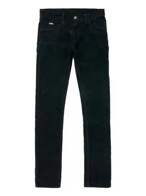 Emporio Armani Straight Leg Logo Jeans - Black