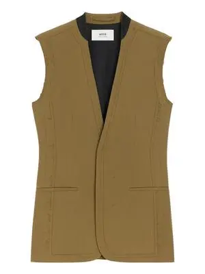 Ami Wool Gilet - Green