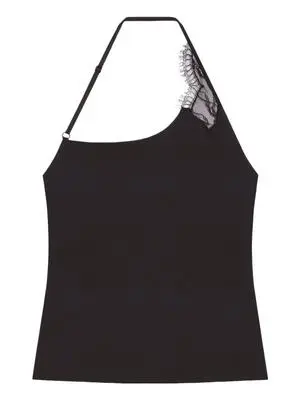 COURREGES Courrges Lace Asymmetrical Top - Black