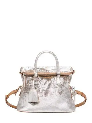 MAISON MARGIELA 5ac Mini Soft Shoulder Bag - Silver