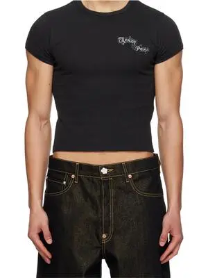 Kenzo Winter Holidays' T-shirt In Cotton - Black