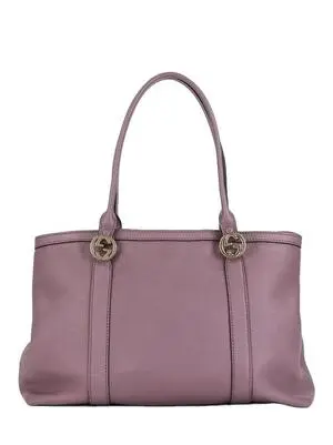 Gucci Gucci Logo Top Handle Handbag Purple