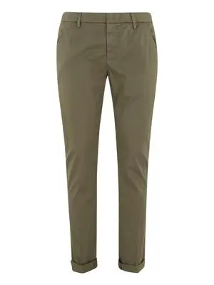 DONDUP Cuffed Trousers - Green