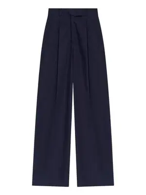 A.p.c. Veronica Wide-leg Trousers - Navy Blue