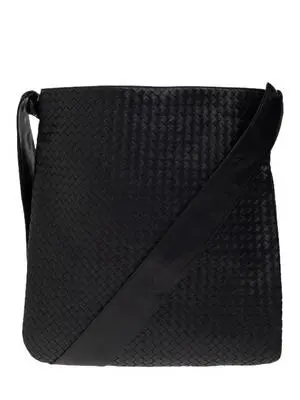 Bottega Veneta Woven Shoulder Bag - Black