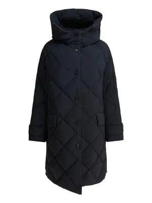 TATRAS Quilted Hooded Long Sleeve Jacket - Black