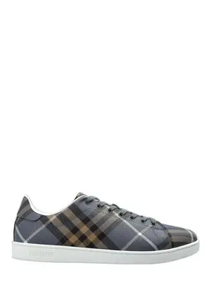 Burberry Burberry Checked Low-Top Sneakers Grey