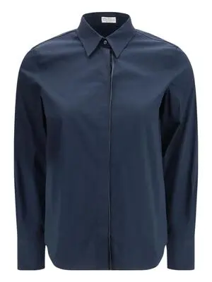 BRUNELLO CUCINELLI Brunello Cucinelli Long Sleeve Shirt With Chain Trim
