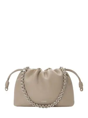 Loewe Loewe Medium Flamenco Clutch In Calfskin Nude