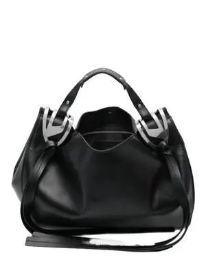 DIESEL® Knot D Top Handle Shoulder Bag - Black