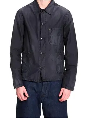 MAISON MARGIELA Vintage-effect Sports Jacket - Black