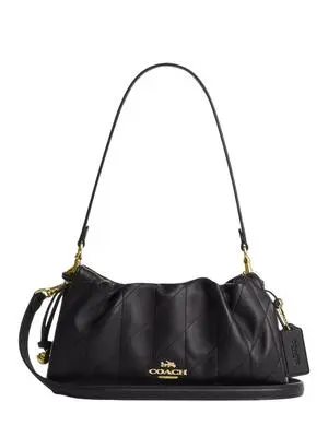 COACH Coach Logo Quilted Leather Shoulder Bag