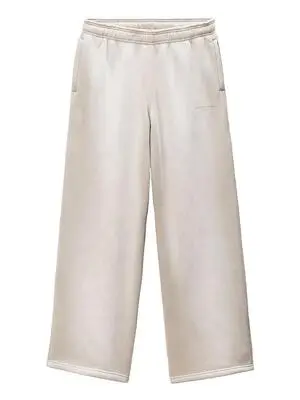 Alexander Wang Mid-rise Wide Leg Sweatpants - White