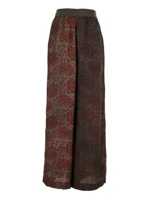 UMA WANG Uma Wang "Pansy" Wide-Leg Trousers Red
